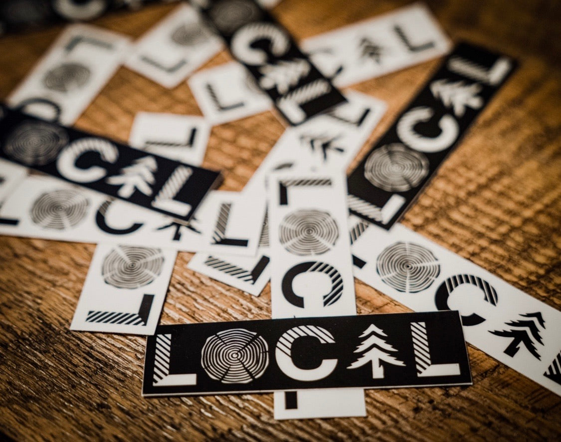 LOCAL Logo Sticker - Black – Locals Only Project
